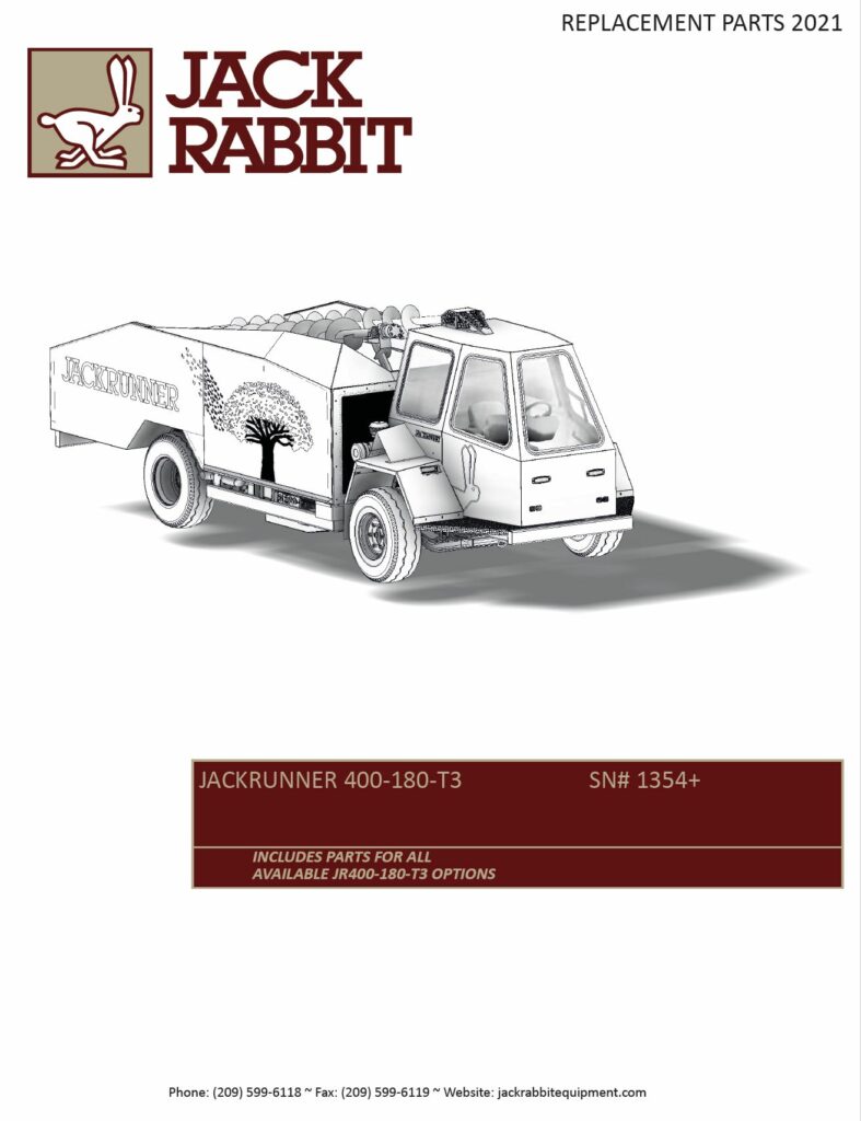 JR 400-180 T3 -New Cab- Parts Manual Serial 1354-Plus - Jackrabbit ...