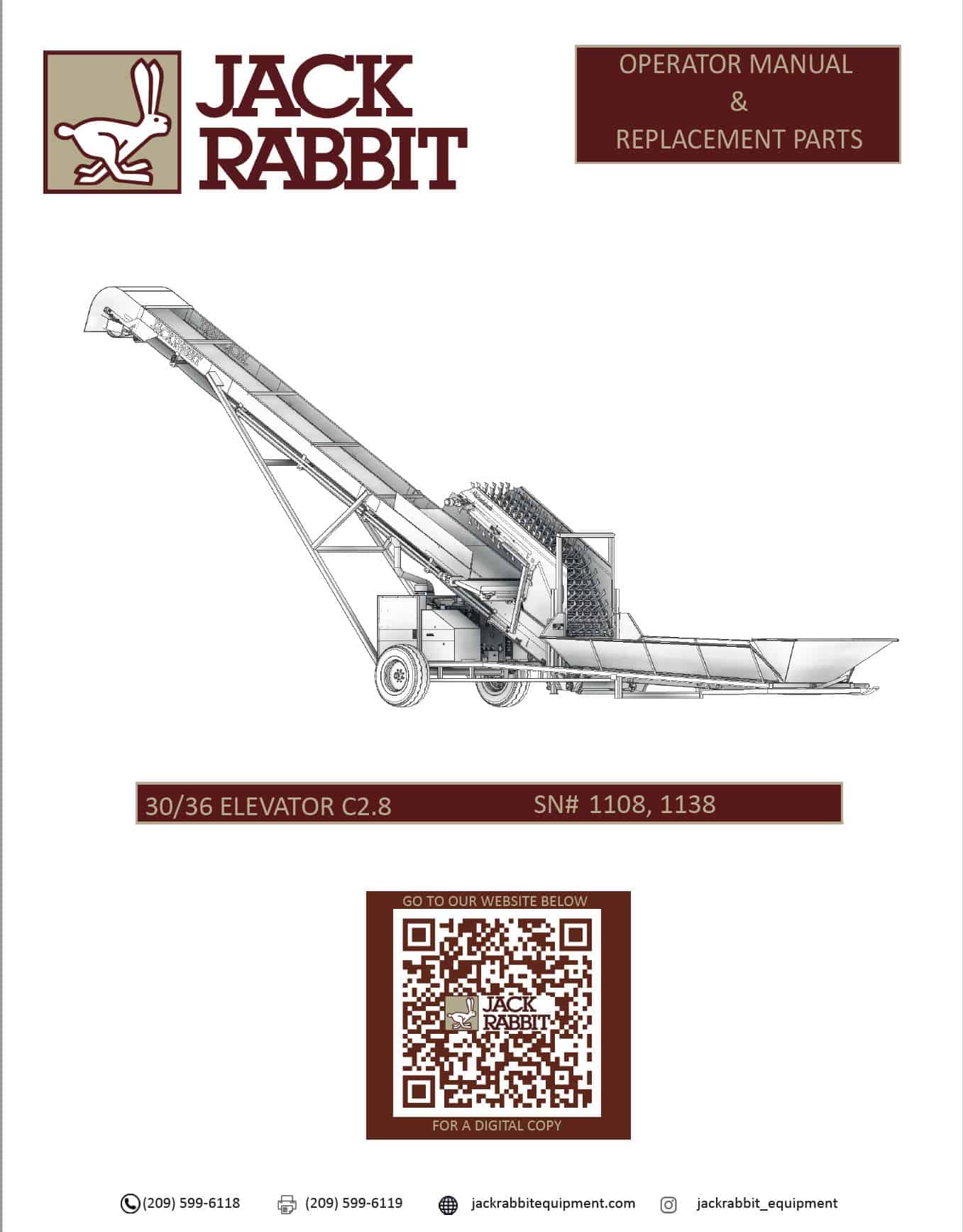 30-36 – CAT – 2.8L Operator & Parts Manual - Jackrabbit Equipment